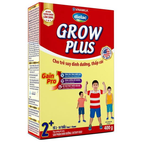 Sữa Bột Dielac Grow Plus 2+ - Hộp Giấy 400g | Chợ Lớn JSC